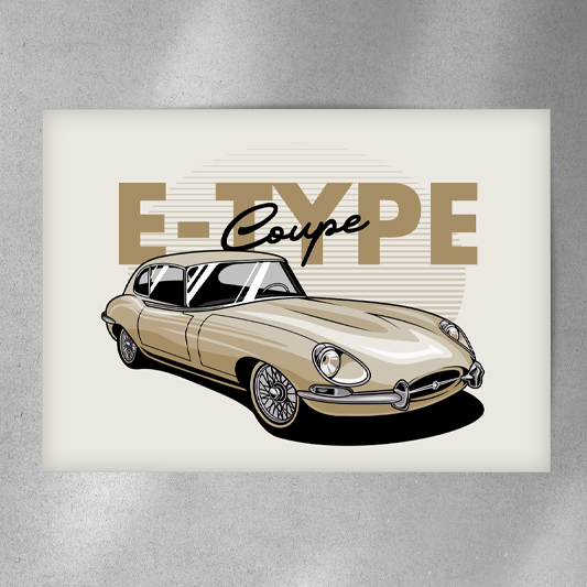 E-Type Jag Art - Poster – EuroStance